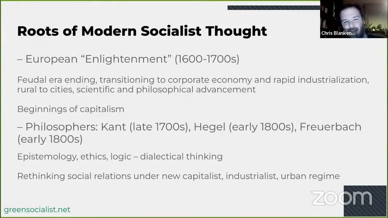 Socialism 101 (Session 2): Roots of Modern Socialist Thought - YouTube