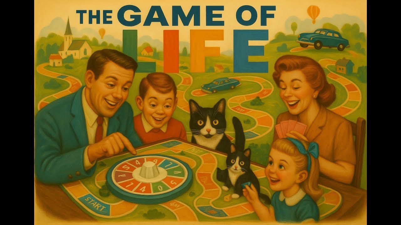 I play the 1998 Windows version of The Game of Life for the first time ...