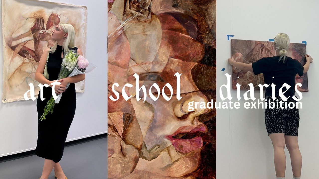 GRADUATE ART EXHIBITION | art school vlog - YouTube