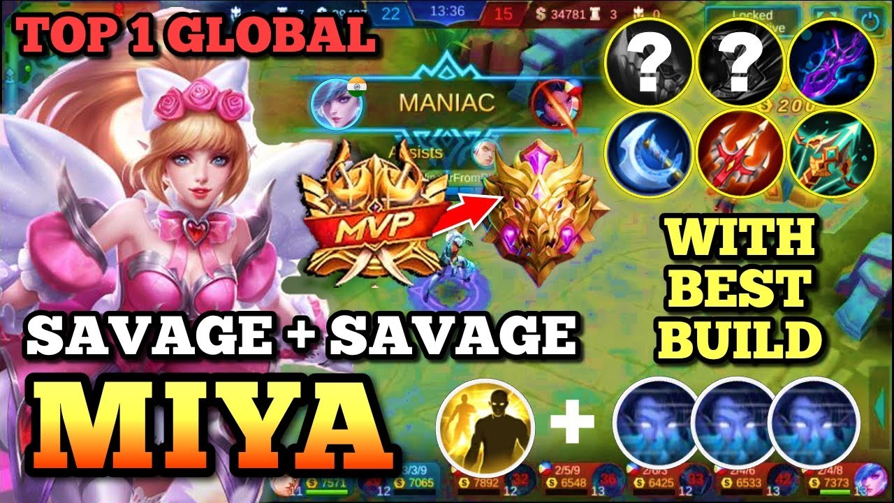 MIYA BEST BUILD 2020 | MIYA TERSAKIT TOP 1 GLOBAL | MIYA BEST BUILD ...