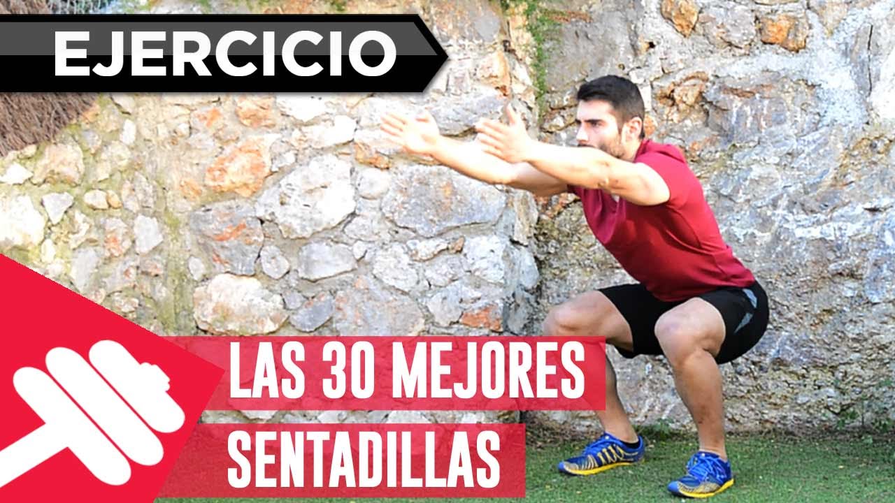 30 tipos de sentadillas para tener unas piernas fuertes - YouTube