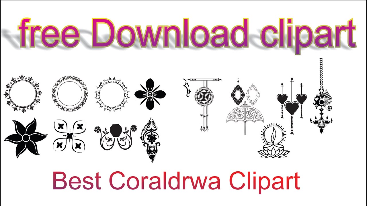 kankotri clipart new coreldraw - YouTube
