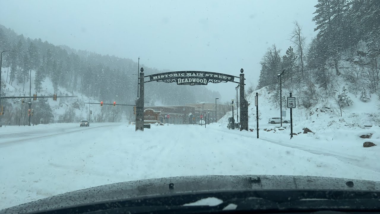 Deadwood & Lead Spring Snowstorm | Western South Dakota Snowstorm. # ...