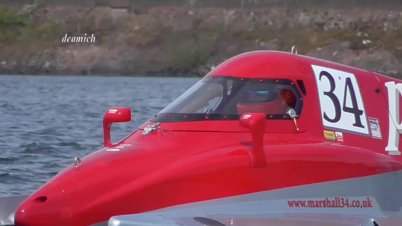 Grand Prix Power Boat Race At Chasewater - YouTube
