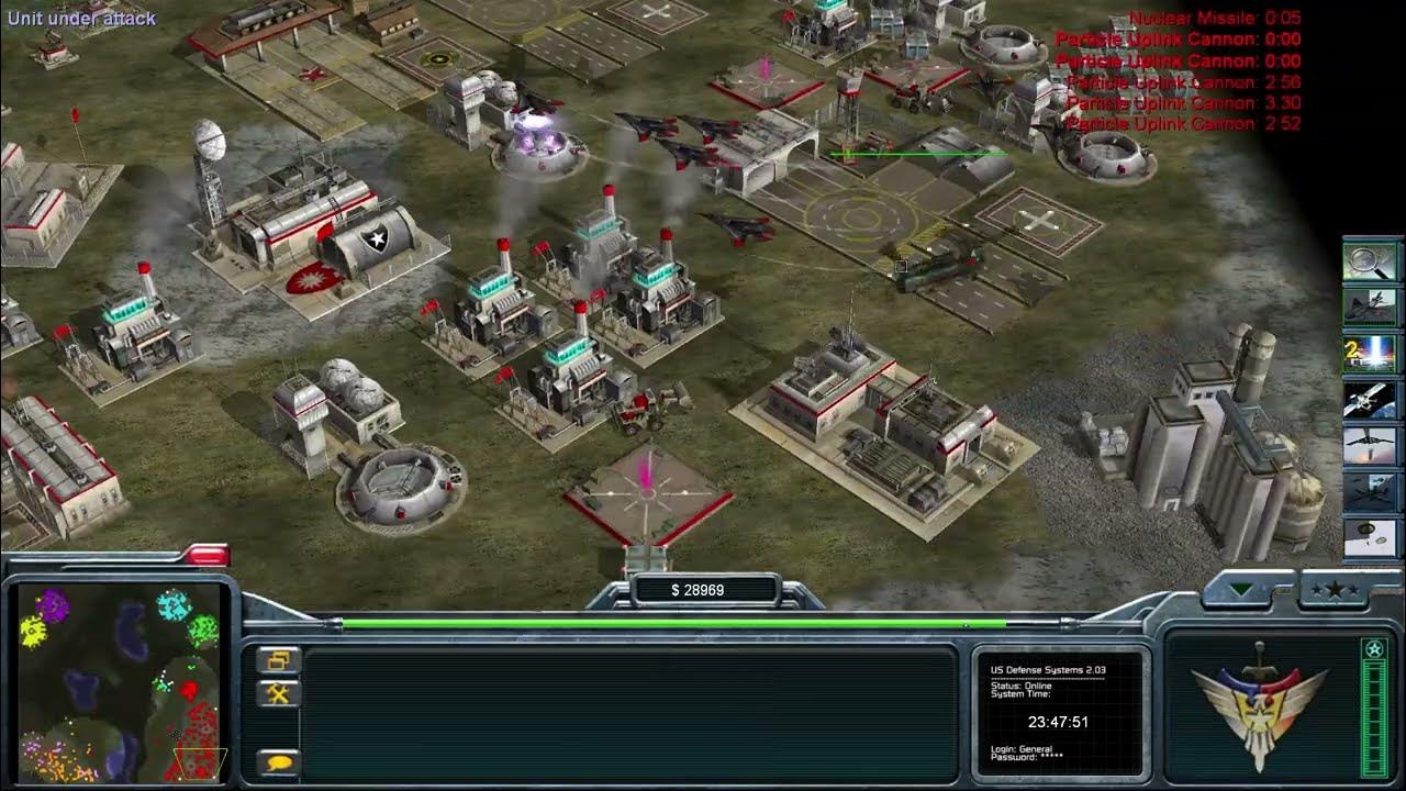 Command Conquer Generals Zero Hour Usa Super Weapon 1 vs 7 Hard ...