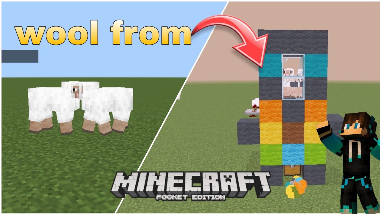 how to make wool form in minecraft survival world - YouTube