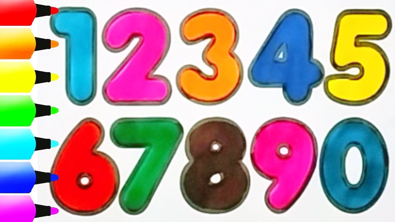 1234567890 | Easy Learn Color Names With NB Arts - YouTube