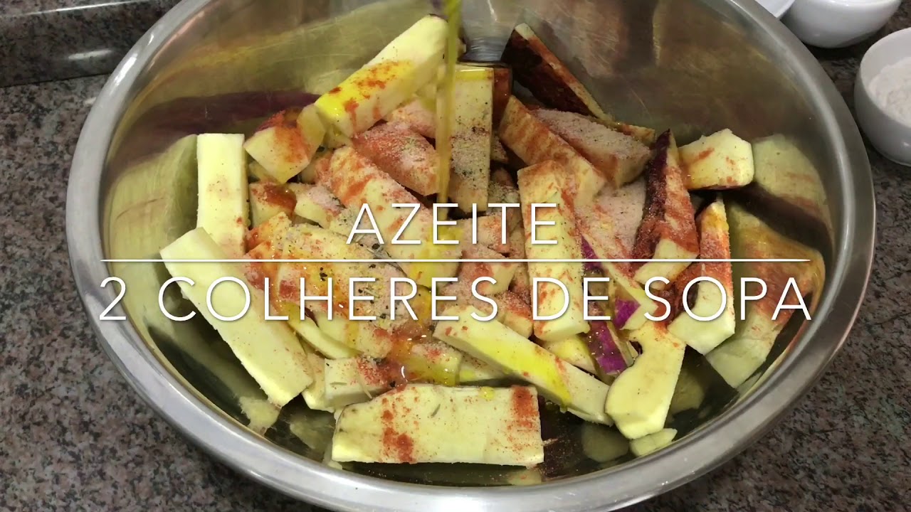 BATATA DOCE RÚSTICA PICANTE NA AIR FRYER😋 - YouTube