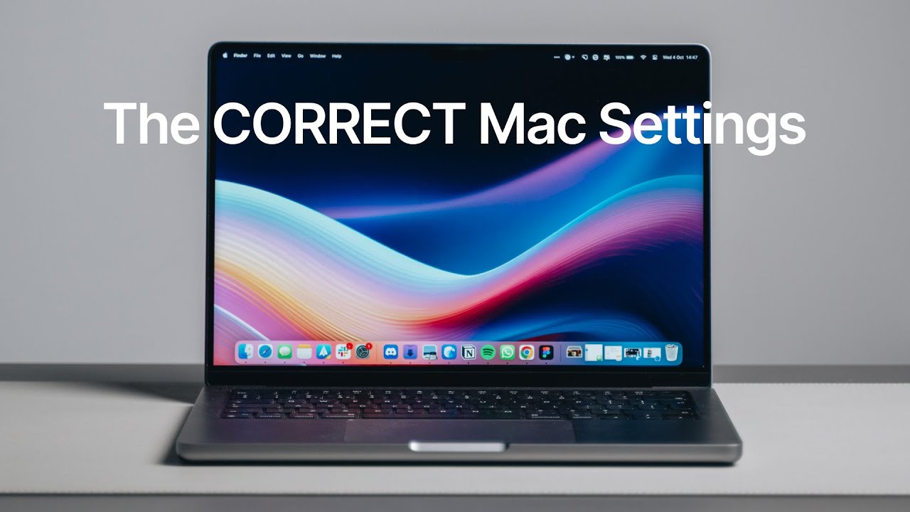Setting up a MacBook - The CORRECT settings - YouTube