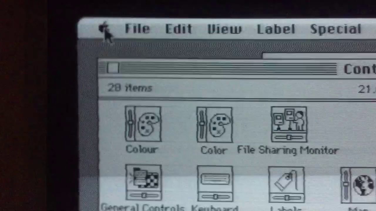 Apple 12" monochrome display failure - YouTube