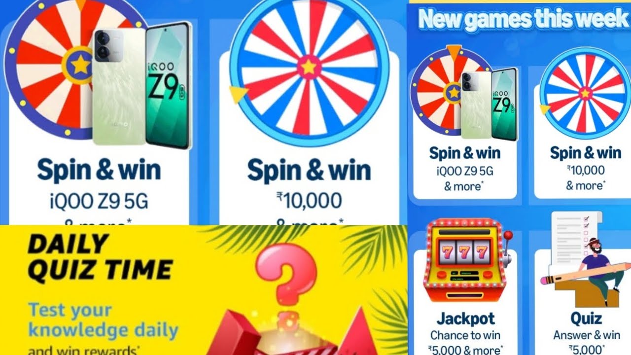 New Game This Week Quiz Answer Today I Win iQQO Z9 Spin And Win Quiz ...