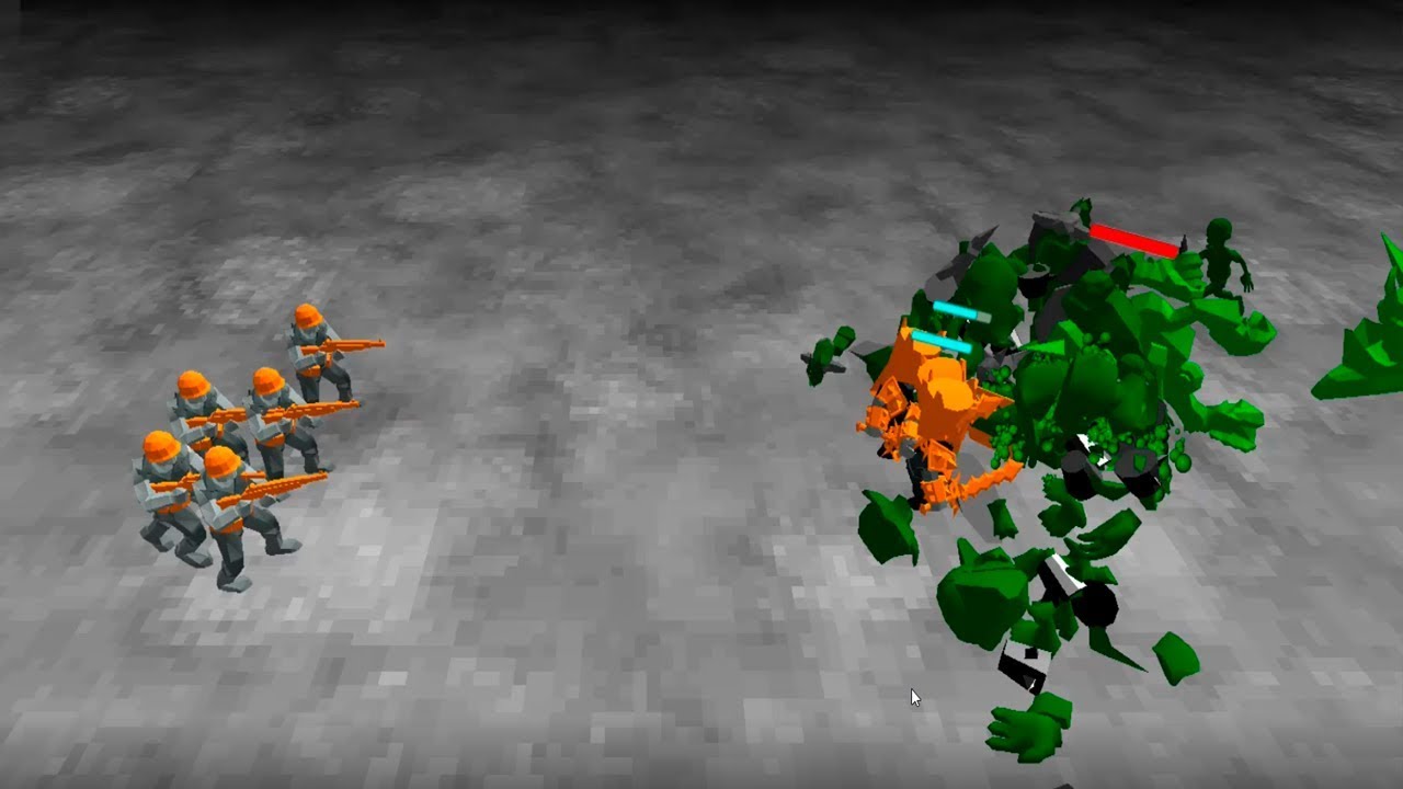 zombie battle simulator. game for android. - YouTube