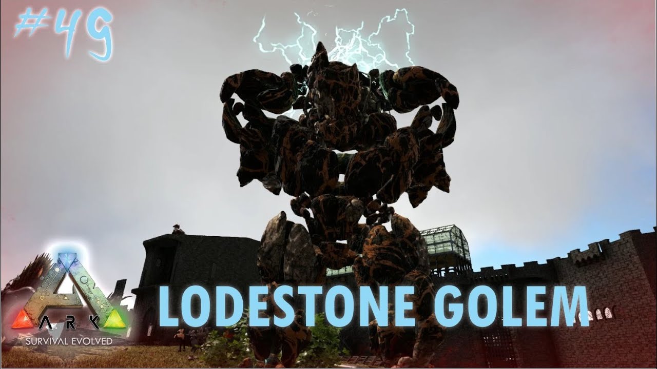 ARK RAGNAROK 049 - O GOLEM MAIS FORTE DO ARK, LODESTONE GOLEM! - YouTube