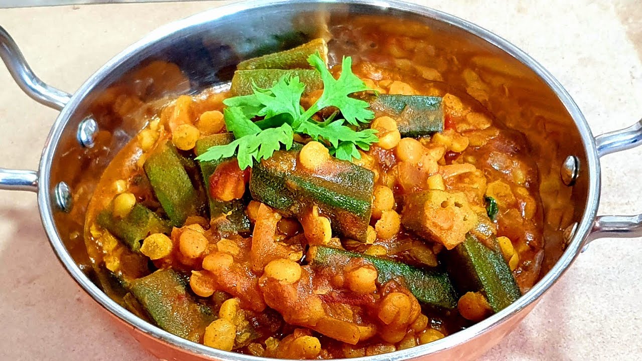 Venda parippu - Bhindi daal - Very tasty vegetarian dish - സ്വദേറിയ ...