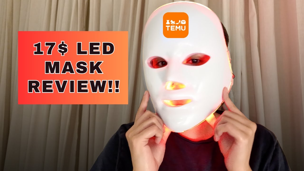 I Tried An LED Mask From Temu For a Week | Red Light Therapy Review ...