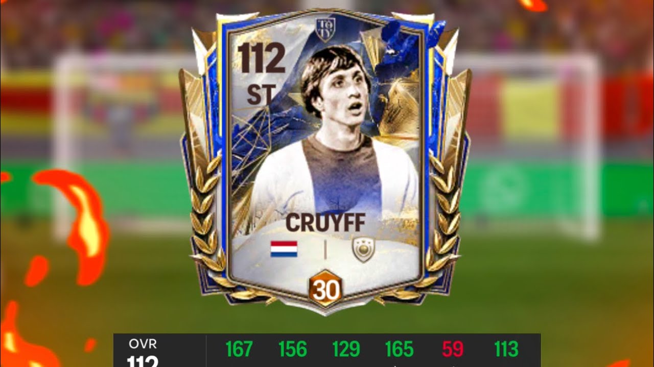 FC MOBILE: รีวิวสั้นๆได้ใจความ CRUYFF OVR112 - YouTube