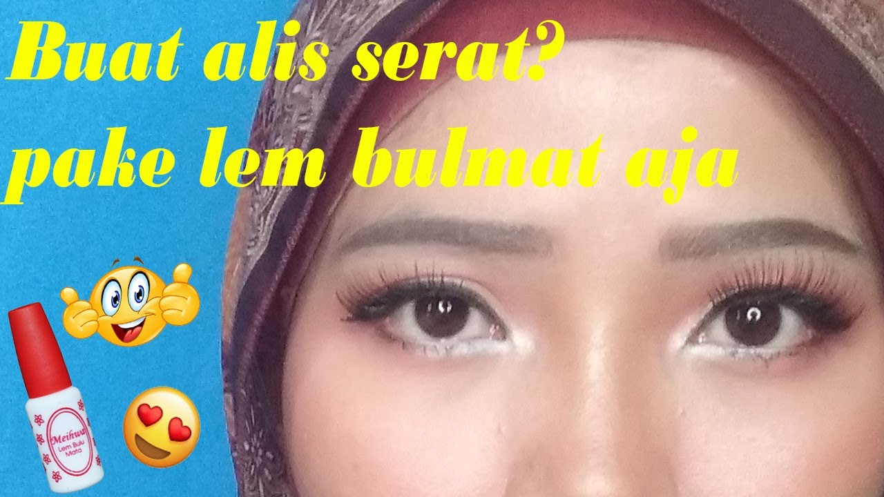 TUTORIAL ALIS SERAT HANYA DENGAN LEM BULMAT? kekinian abiss 😎 - YouTube