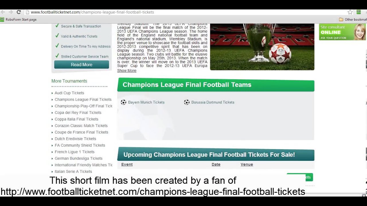 Football Ticket Net - YouTube