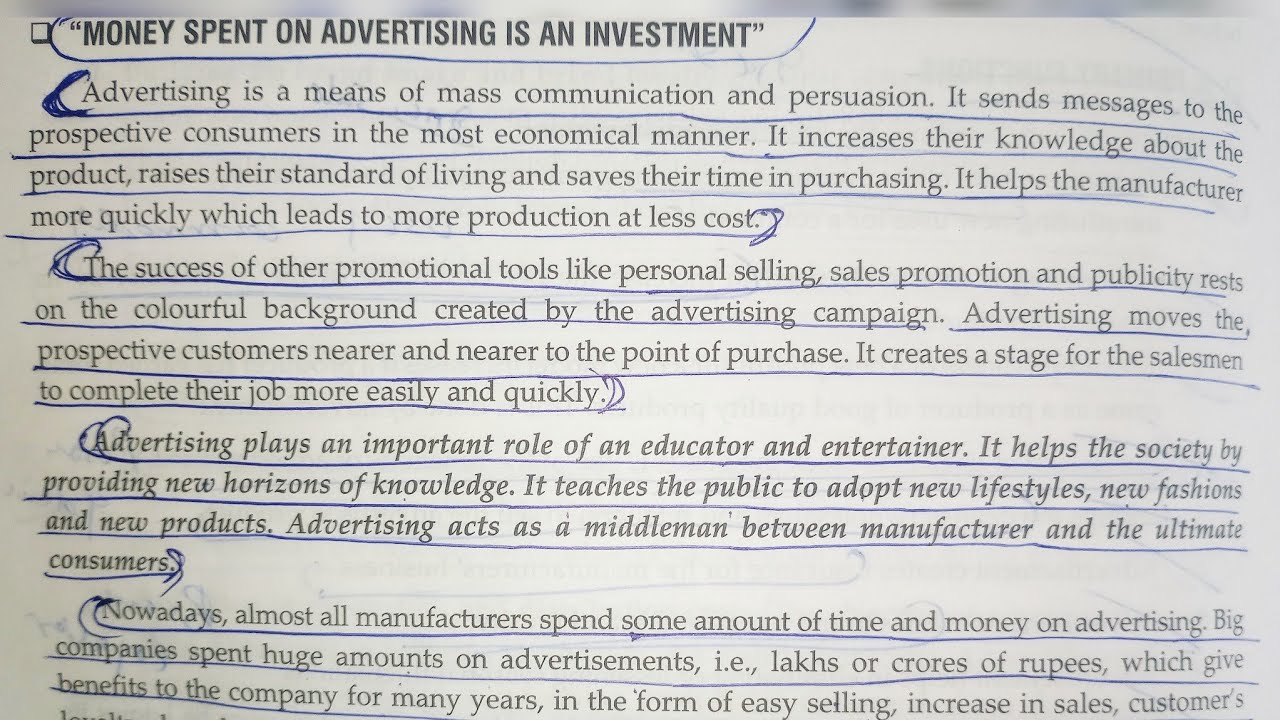 Role/Merits/Advantages/Importance Of Advertising OR MONEY SPENT ON ADS ...