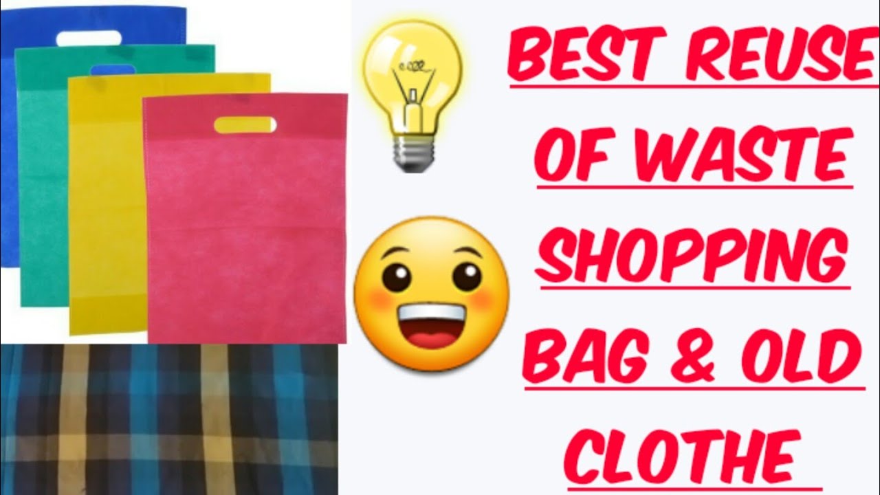 waste material craft idea / Best use of shopping bag / Old clothe reuse ...