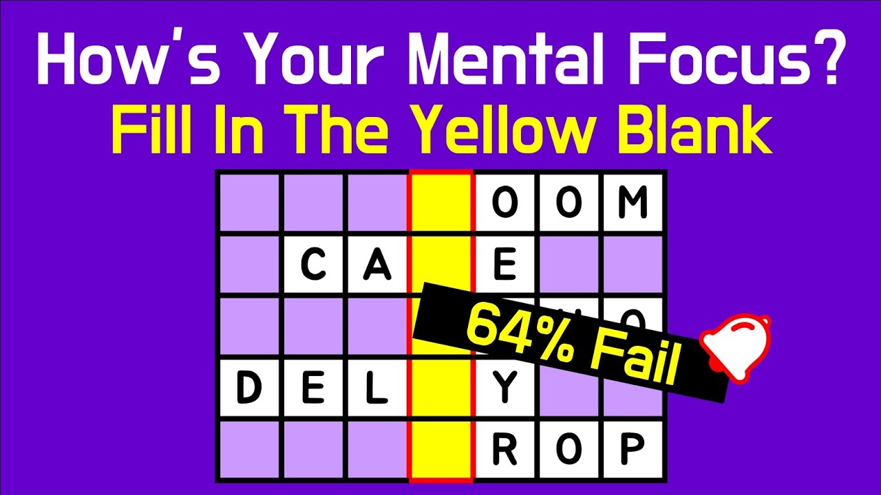 How's your mental focus? heal yourself | Brain refresh \ Guess the Game ...