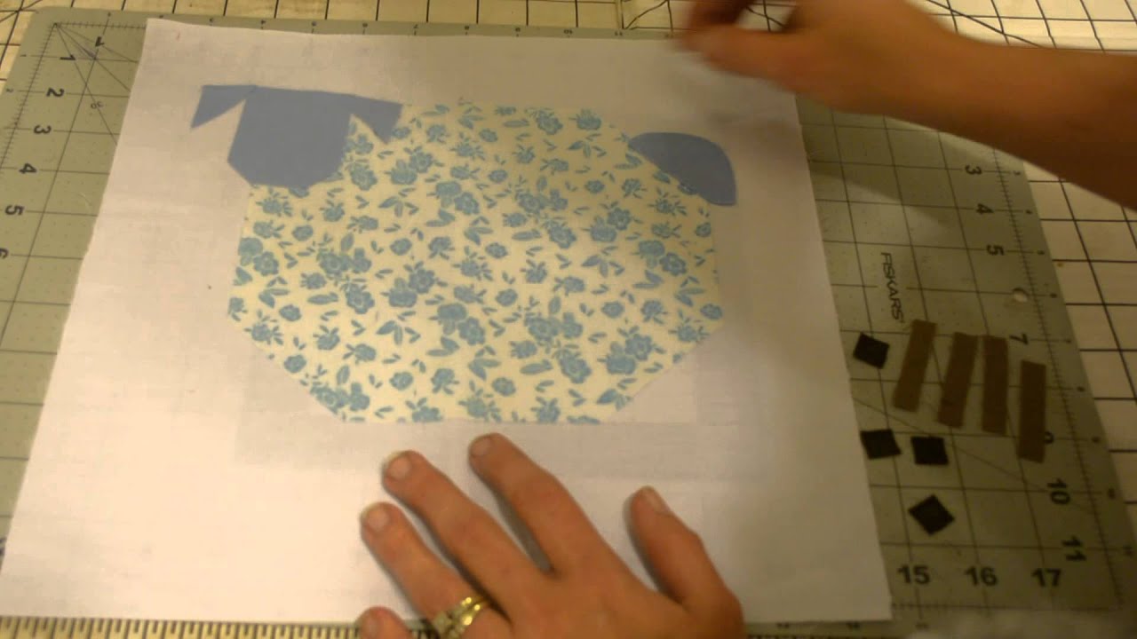Quilting - Sheep... "Country Girl" quilt block - YouTube
