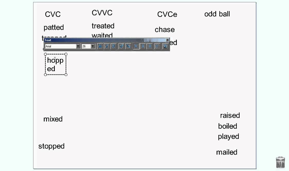 CVC Patterns with -ed words - YouTube