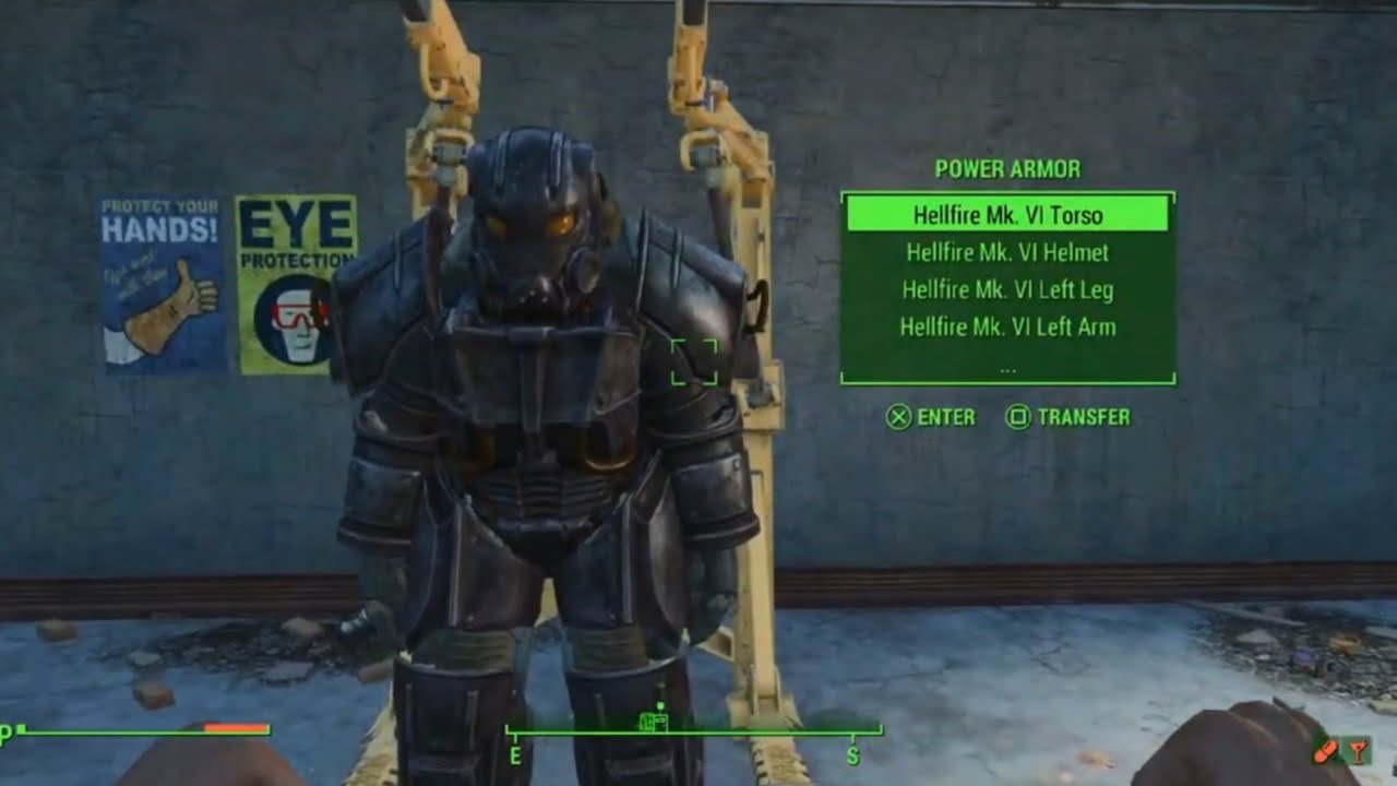 Fallout 4 Ps5 how unlock New Power armour Hellfire MK IV - YouTube