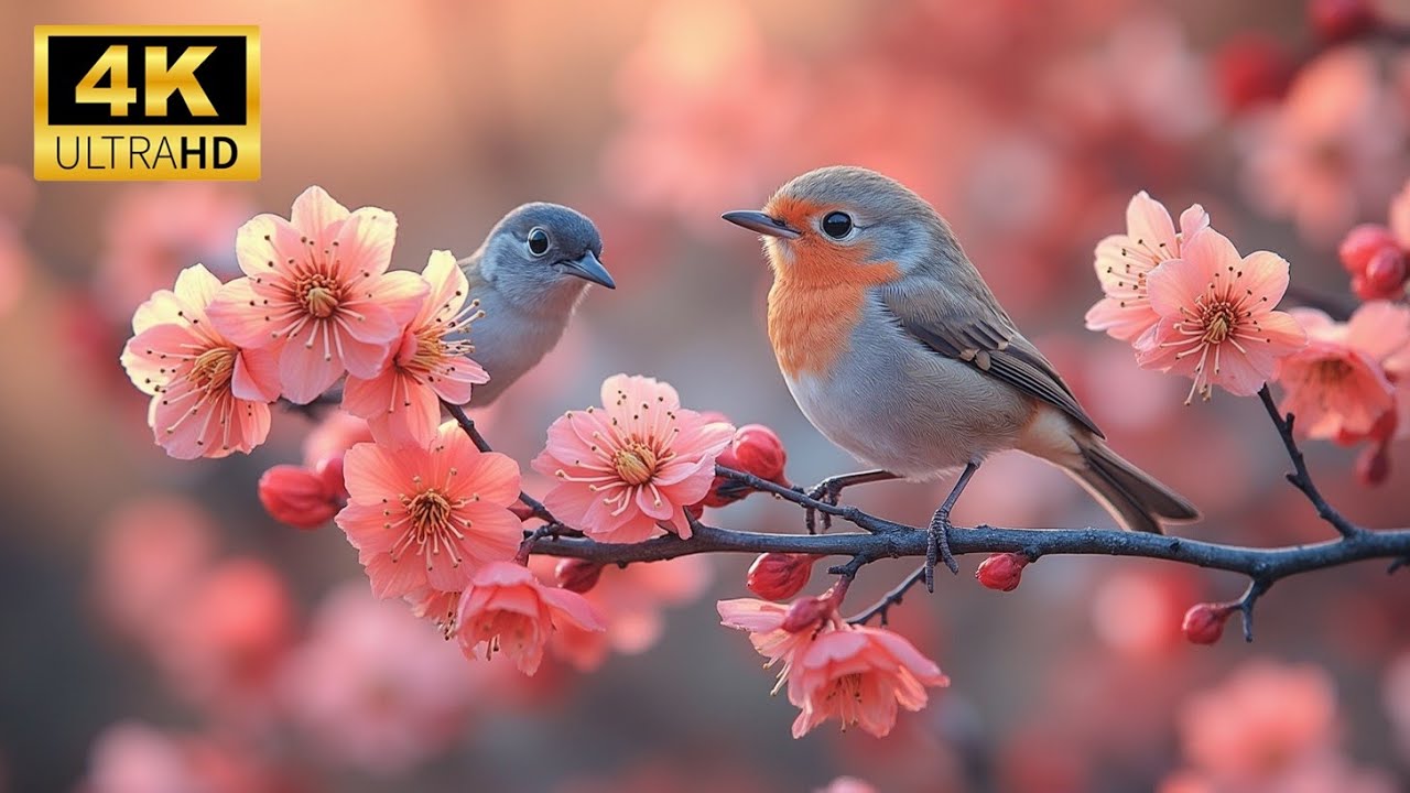Relaxing Birdsong in Nature ASMR Soothing Sounds of Birds & Blossoms ...