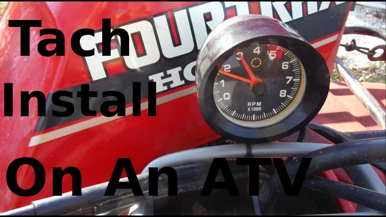 Tach Install On Honda FourTrax 300 - YouTube