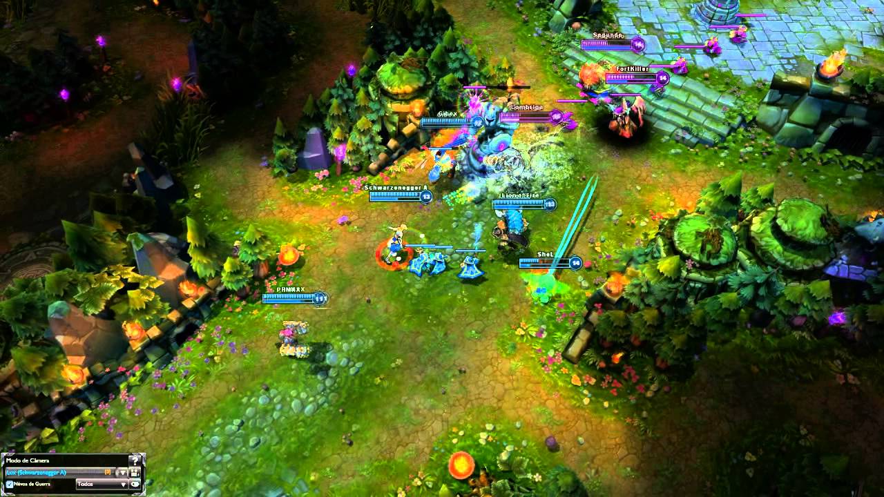 Lux Awesome Double & Triple kill on ULT - LOL BR - YouTube