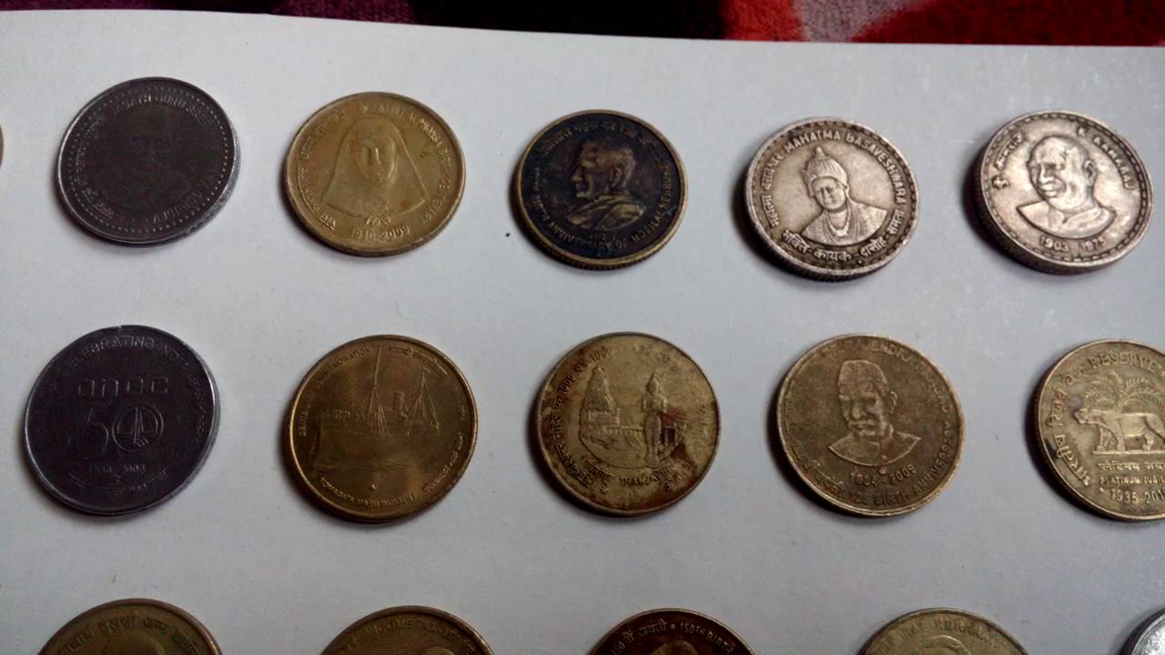 Different types of Indian 5 rupee coins - YouTube