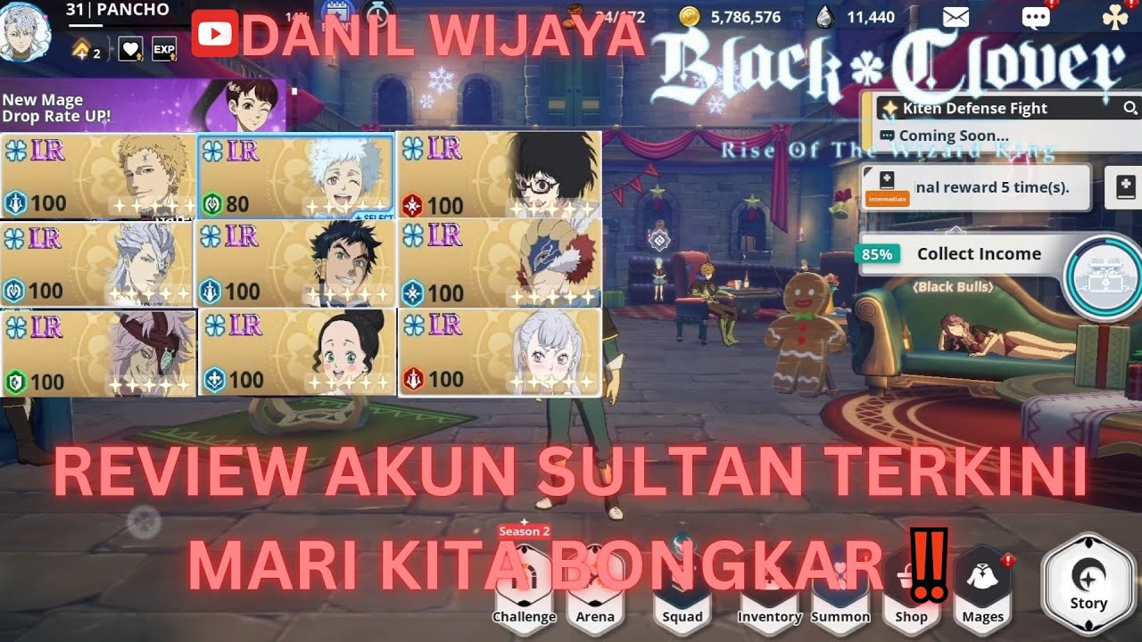 REVIEW AKUN SULTAN TERKINI MARI KITA BONGKAR ‼️ - BLACK CLOVER MOBILE🔥 - YouTube