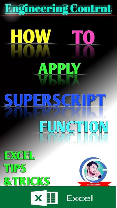 How to apply Superscript in Excel #excel #shorts #ytshorts #exceltips #tutorial #viral # ...