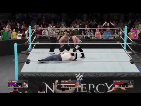 WWE AJ Styles Vs John Cena vs Dean Ambrose WHC No mercy