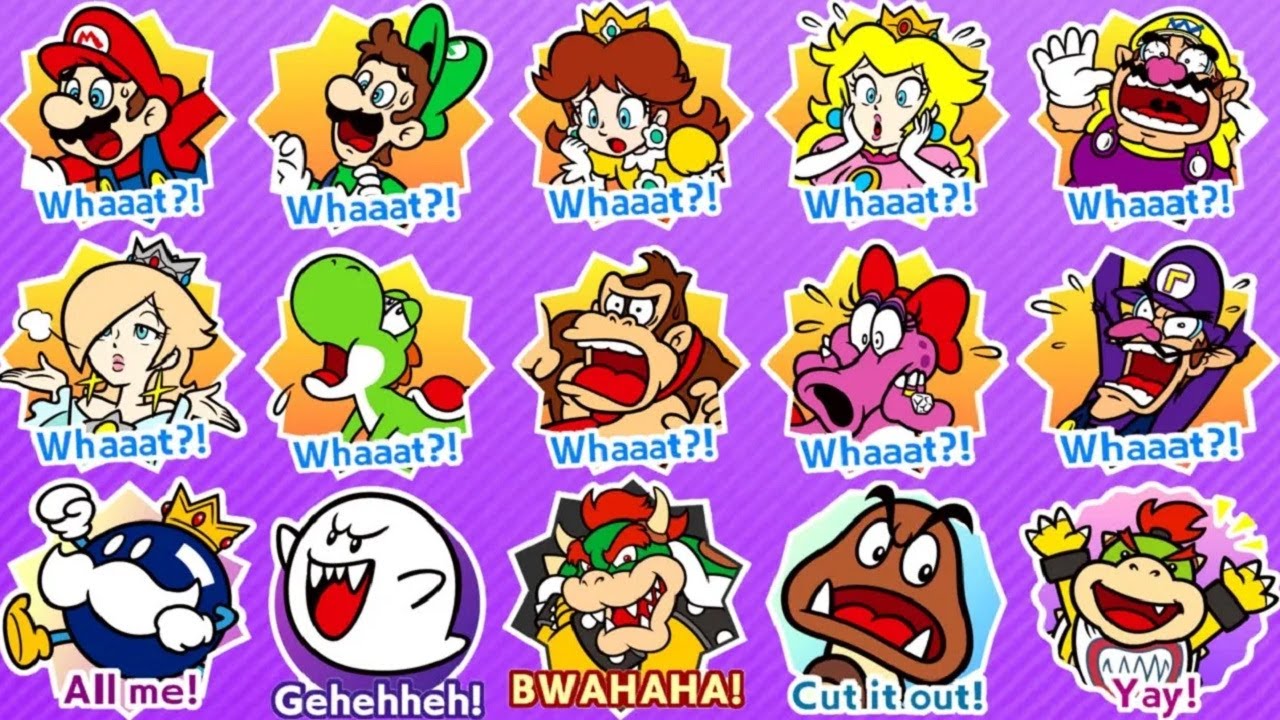 Mario Party Superstars All Characters Stickers YouTube Mario Party Superstars All Characters Stickers YouTube