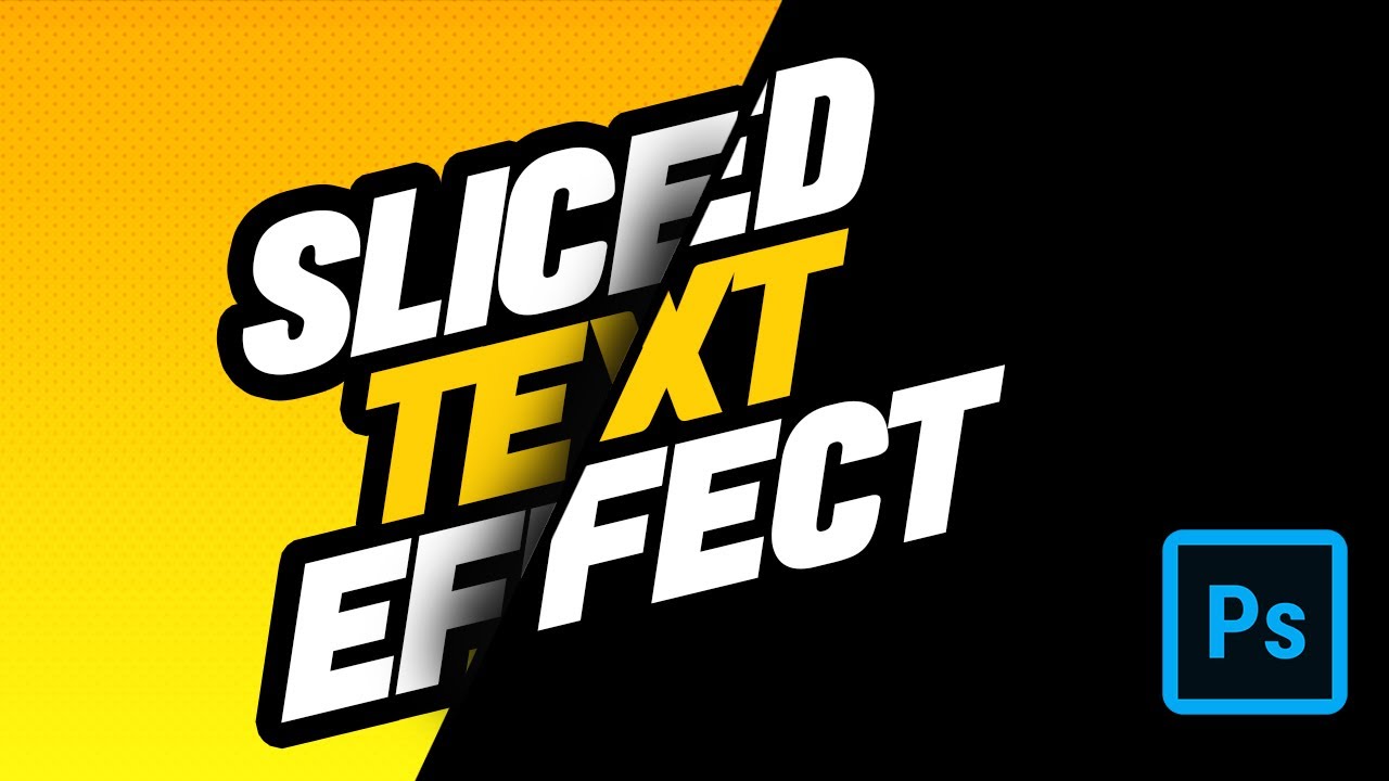 How To Create Sliced Text Effect In Photoshop YouTube How To Create Sliced Text Effect In Photoshop YouTube
