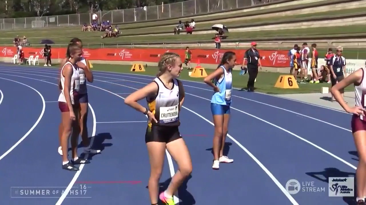 U13 Girls 100m - Final 2 - Asics Australian Little Athletics ...