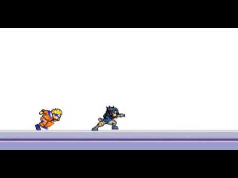 Naruto vs Sasuke - pixel 8bit - YouTube