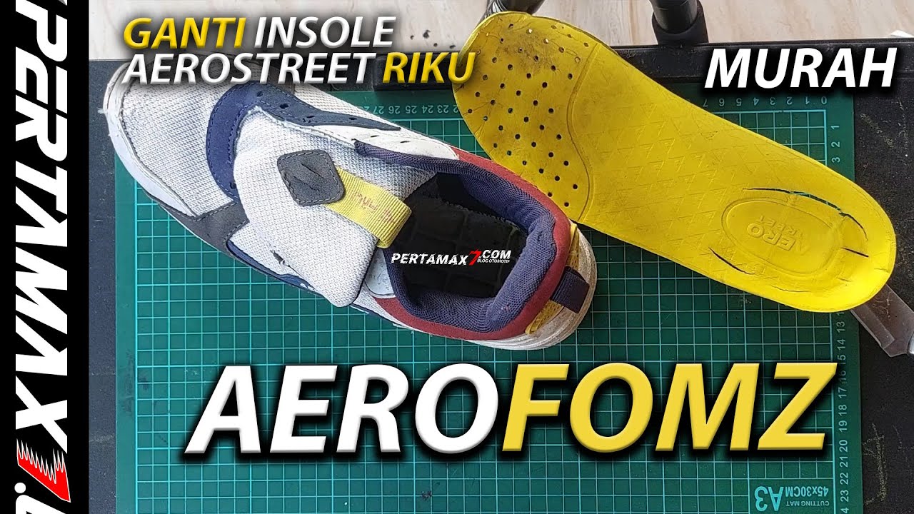 CARA Ganti Insole Aerostreet RIKU AEROfomz Warna Kuning Harga Murah # ...