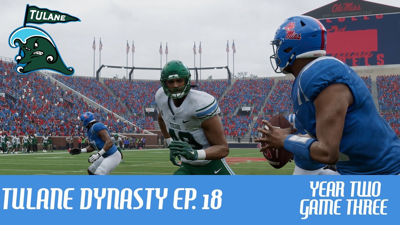 WE GET ANOTHER ROAD TEST IN THE SEC | Tulane Green Wave Dynasty Y2 G3 ...