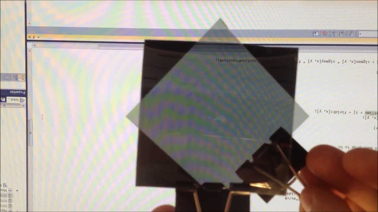 Classic three polarizers experiment - YouTube