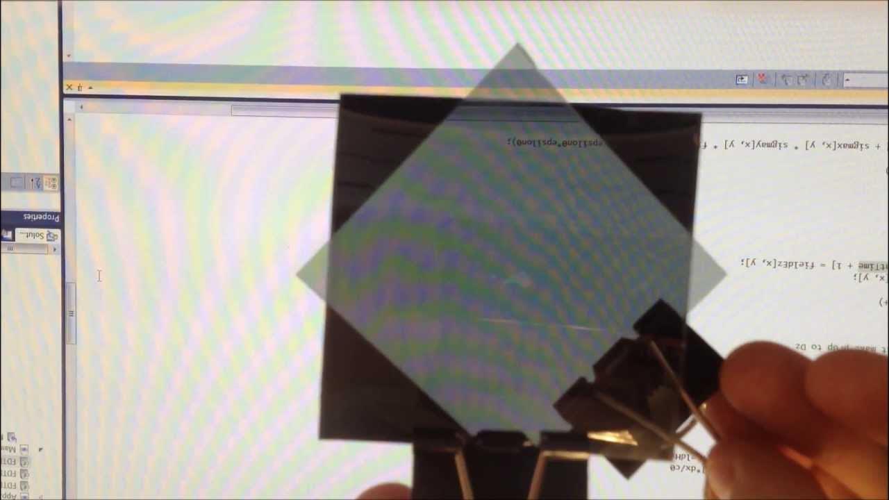 Classic three polarizers experiment - YouTube