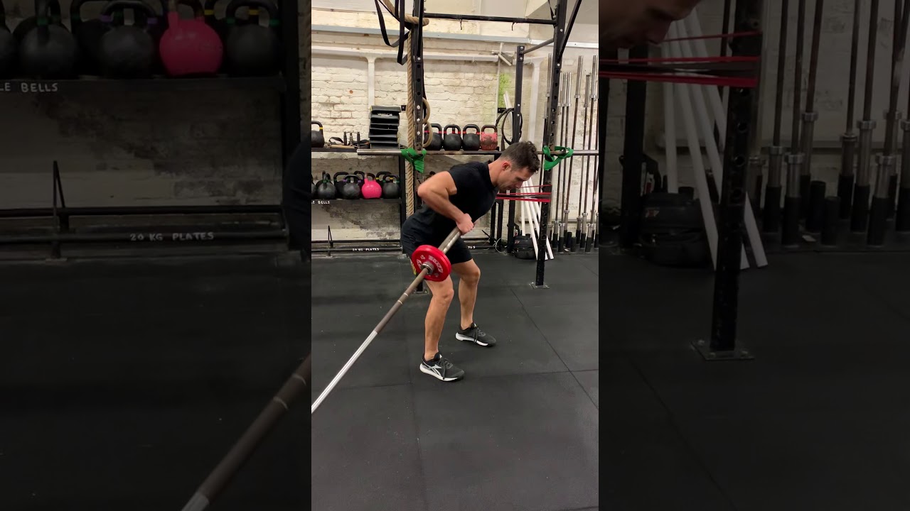 Lateral landmine pull - YouTube