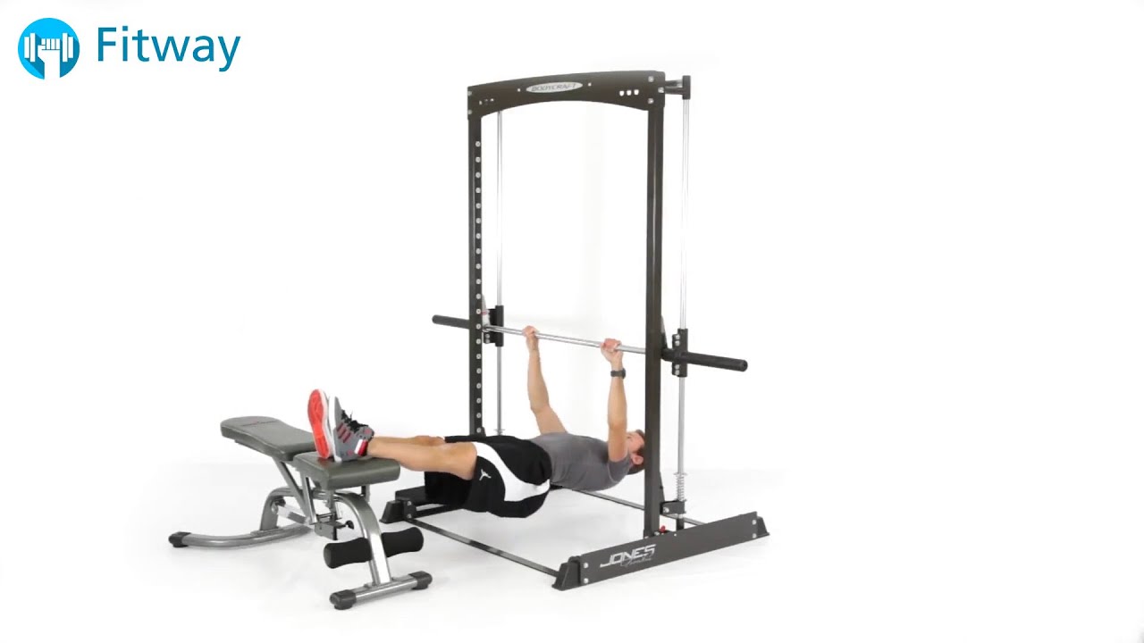 How To Do: Bodyweight Inverted Row - Bench Overhand Grip | Back Workout ...