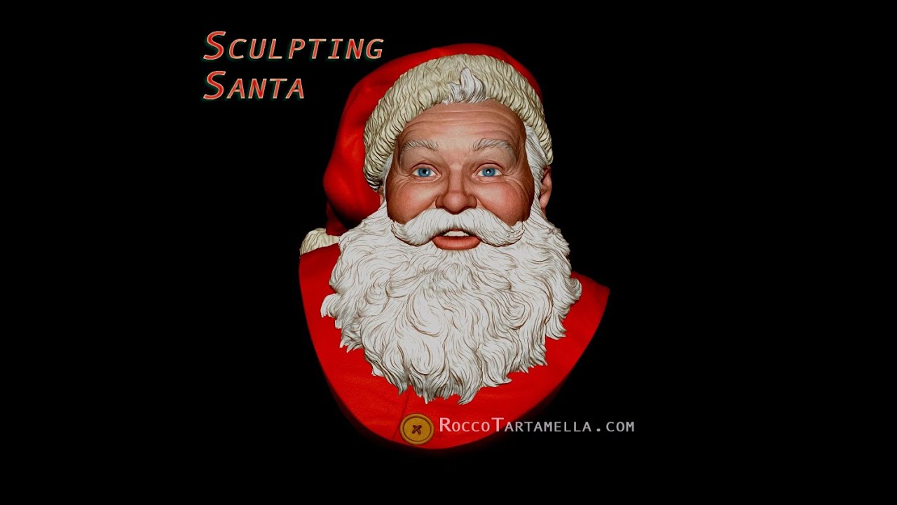 Sculpting Santa Claus - YouTube