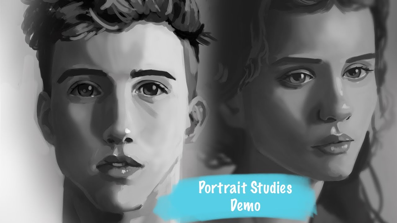Portrait Study Demo [+Some tips and tricks on portraits] - YouTube