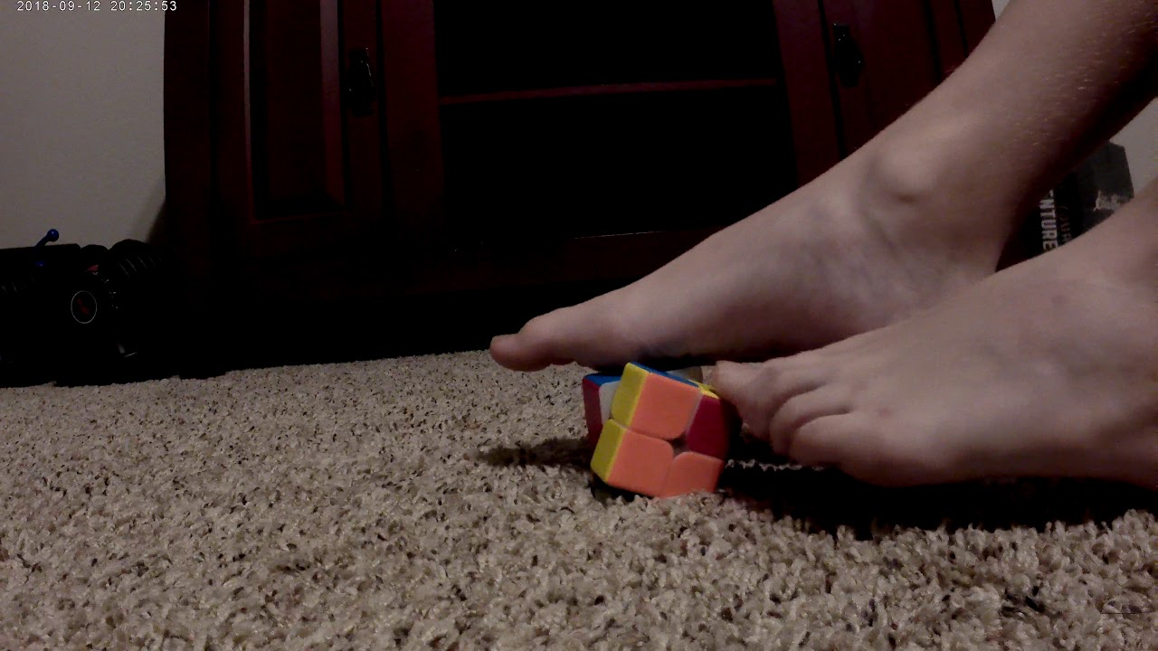 solving a two by two with my feet(real time) - YouTube