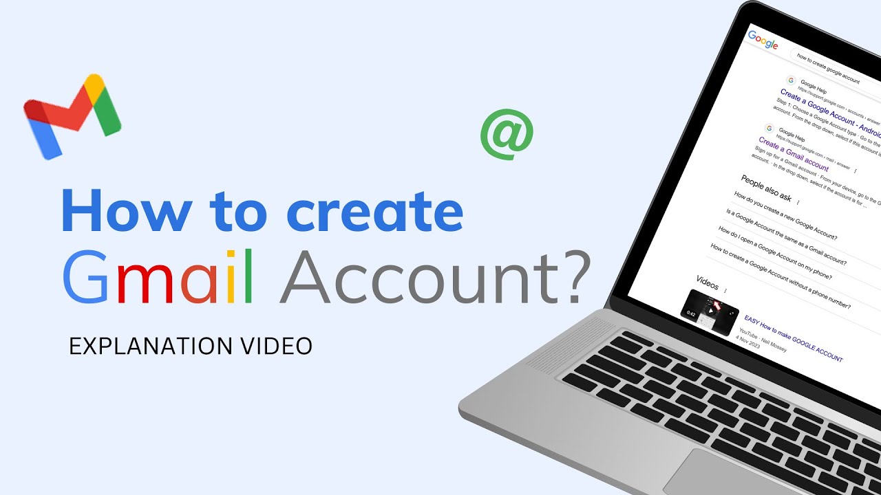 How to Create a Gmail Account | Explanation Video | Cyber Square - YouTube