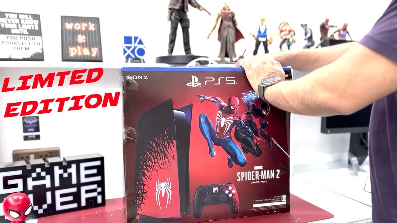 NEW Limited Edition PS5 Disc Edition Spider-Man 2 Edition Unboxing ...